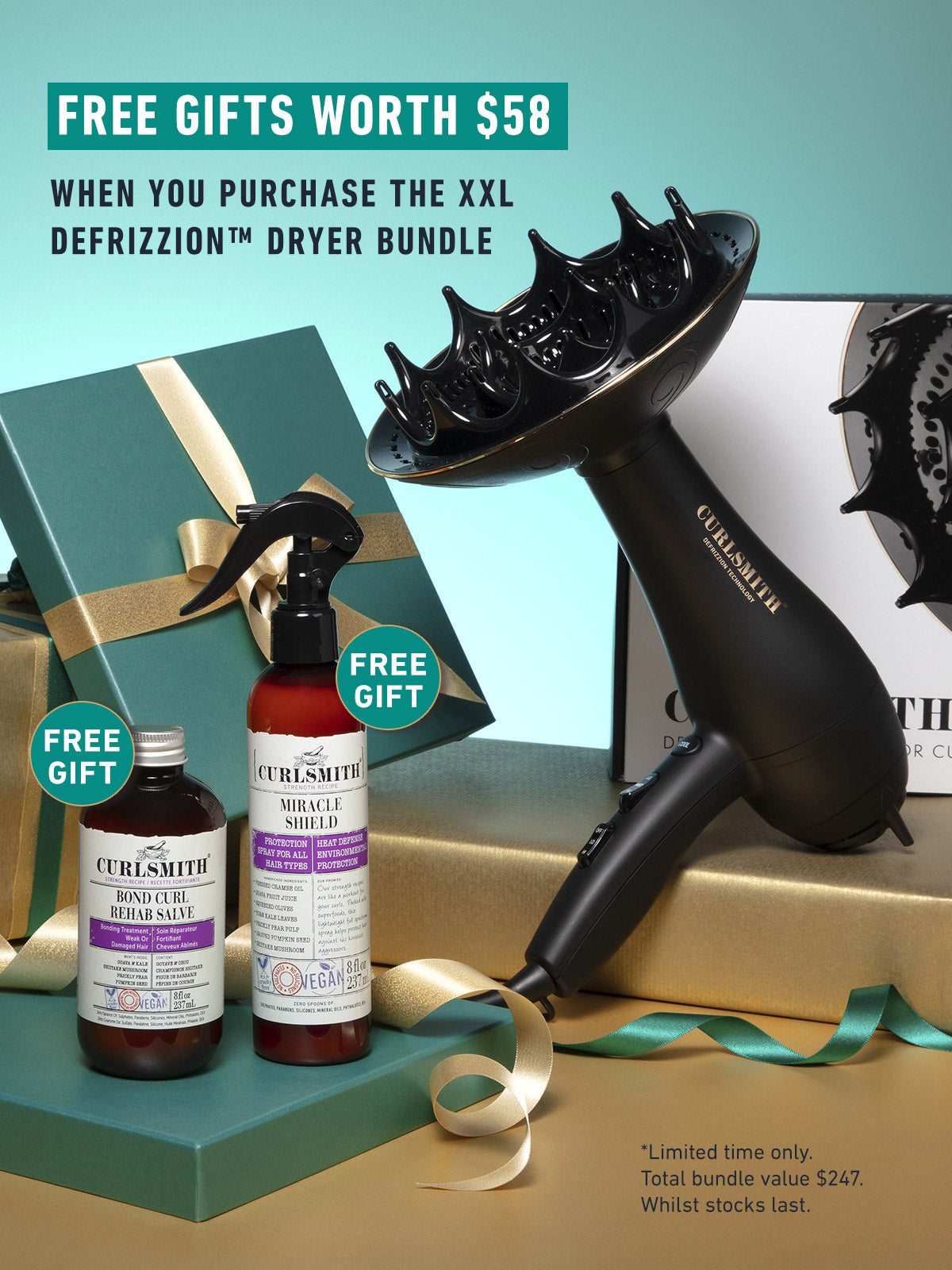 Defrizzion Dryer & XXL Diffuser – Curlsmith USA